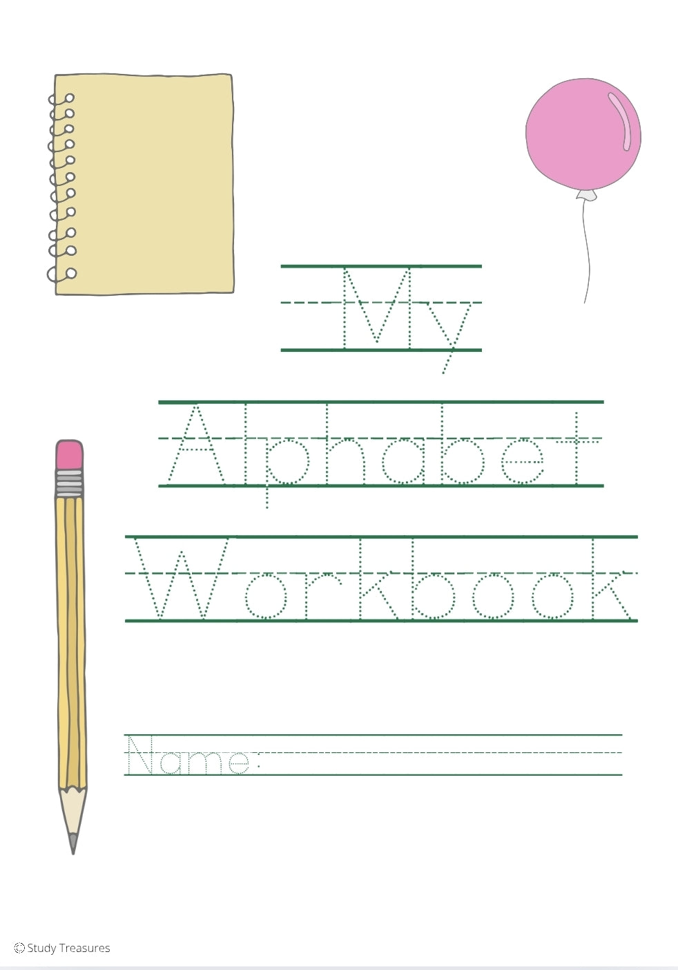 My First Alphabet Workbook – Study Treasures