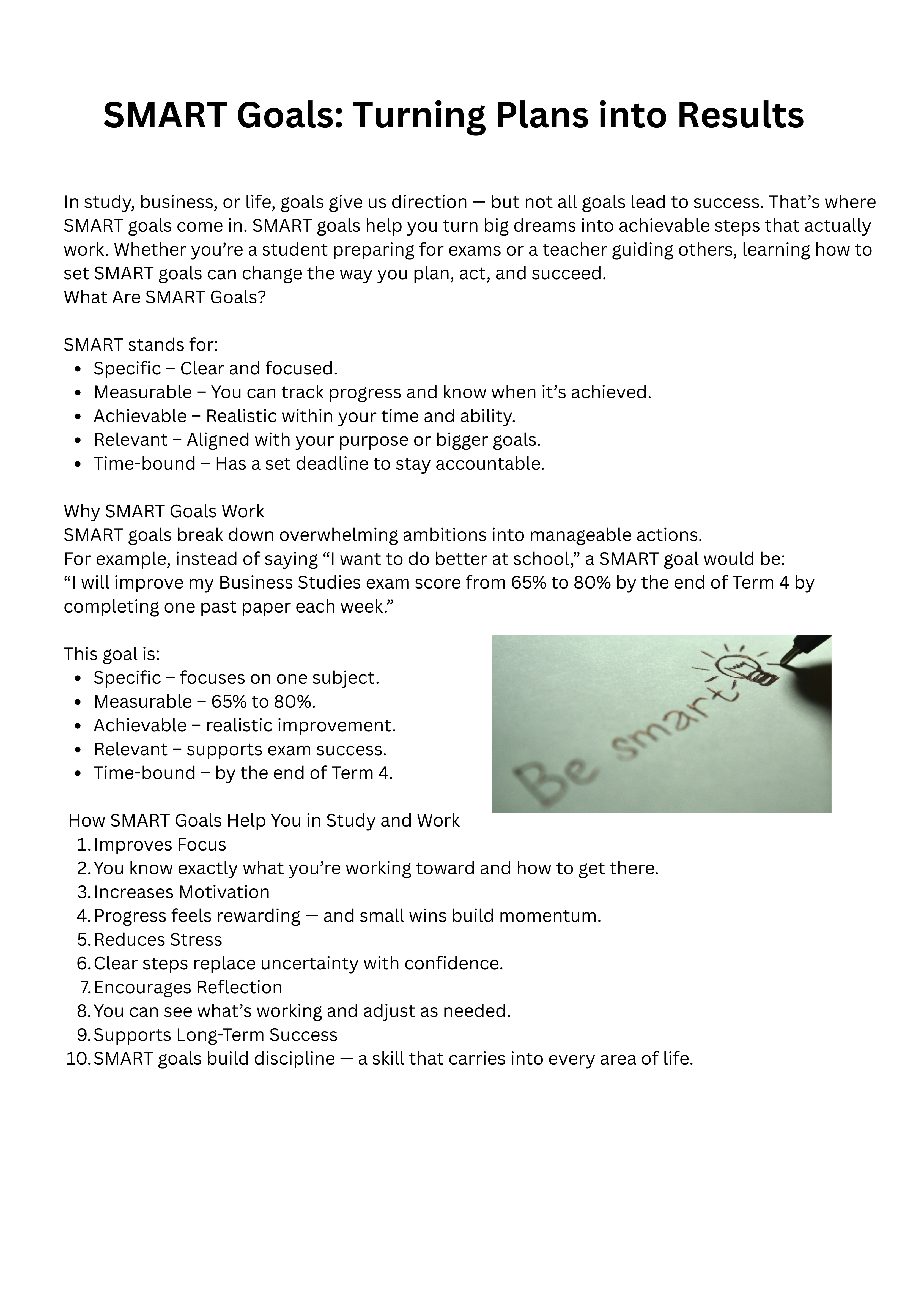 SMART Goals Guide – How to Set Achievable Goals for Success & Producti ...