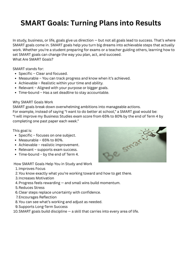 SMART Goals Guide – How to Set Achievable Goals for Success & Producti ...